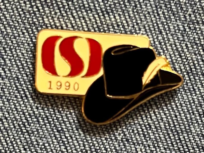 Calgary Stampede Pin ~ Cowboy Hat ~ 1990 Vintage ~ Sponsor Safeway ~ by ...