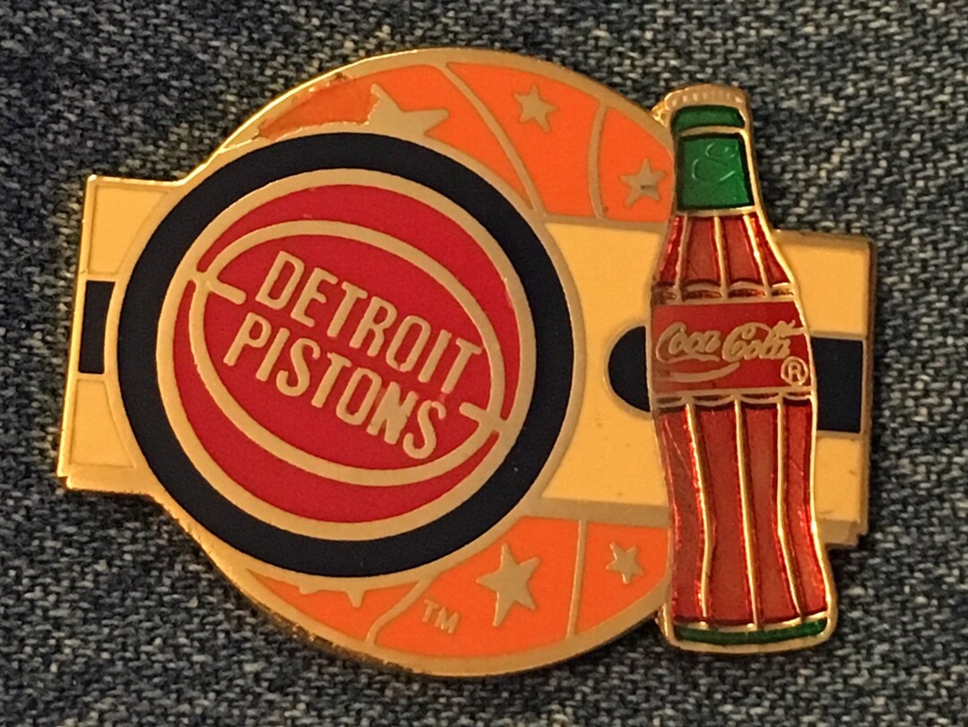 Detroit Pistons Pin ~ NBA ~ Coca Cola ~ Coke ~ Vintage 1994 by ...