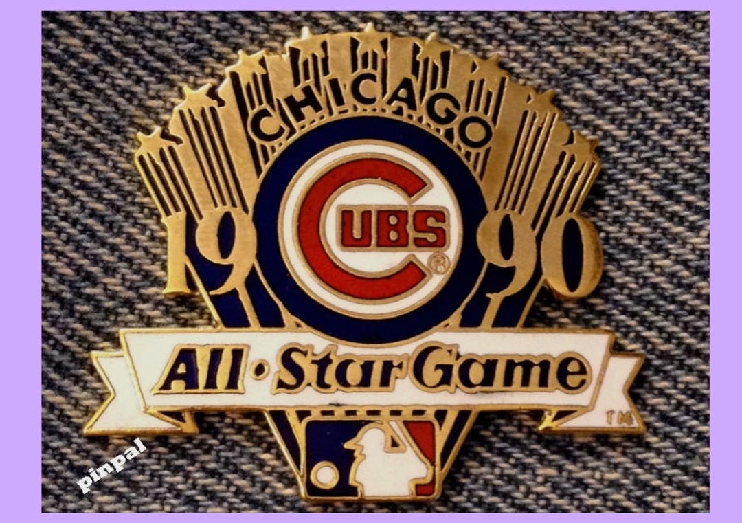 1990 Chicago Cubs Lapel Pin ~ Gold Tone ~ All Star Game ~ MLB ...