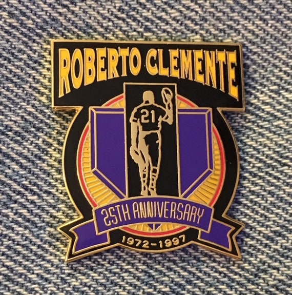 Roberto Clemente Lapel Pin 25th Anniversary Pittsburgh | Etsy