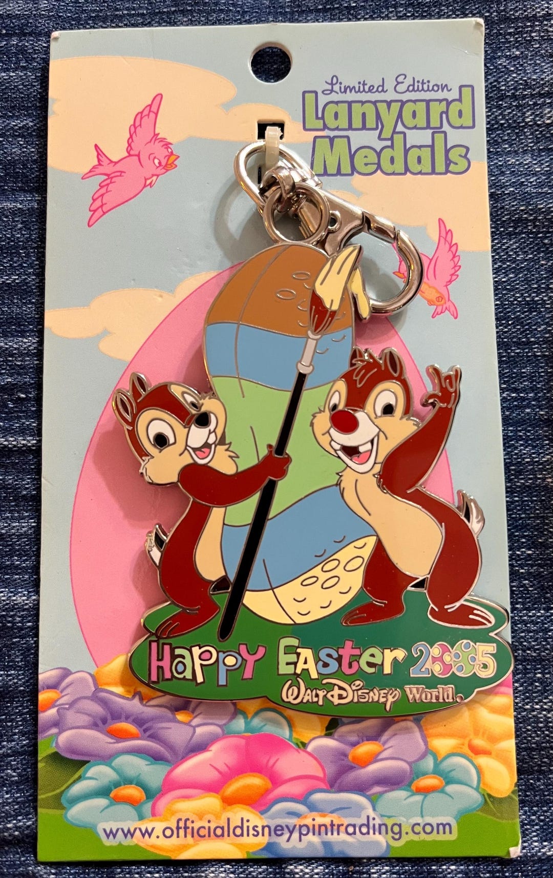 Disney Chip ‘n’ Dale Jumbo Happy Easter Vintage 2005 ~ LE Lanyard ...