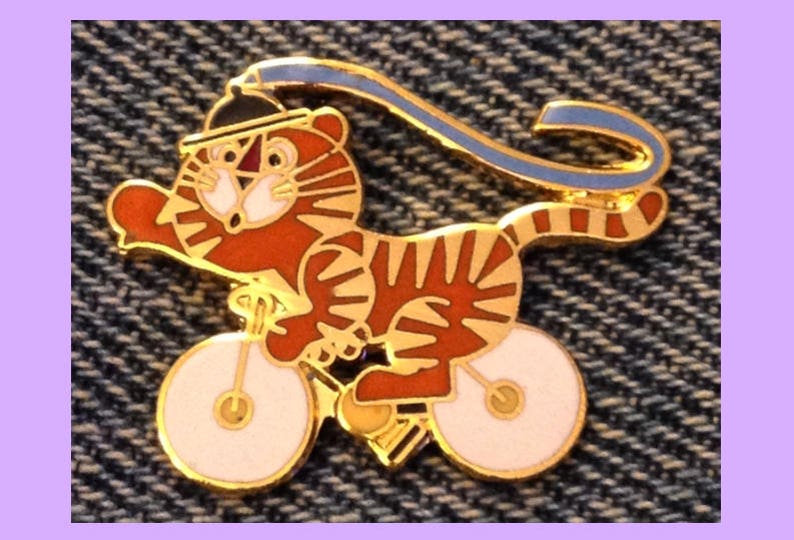 Cycling Olympic Pin 1988 Seoul Mascot Hodori the Tiger - Etsy