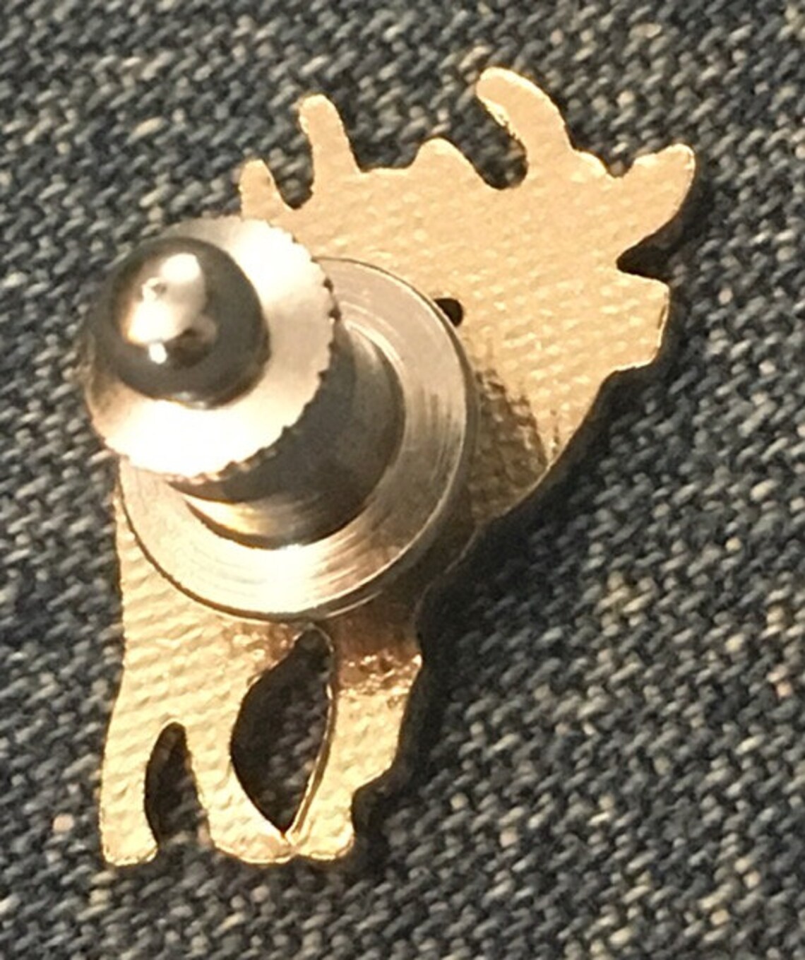 Elk Pin ~ 90's Vintage With Extended Post and Jewelers Clasp - Etsy