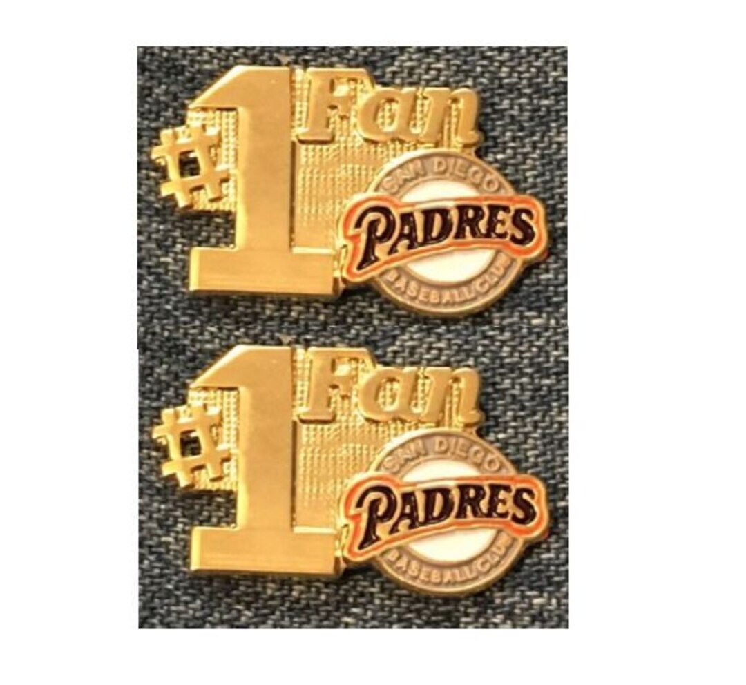 1987 San Diego Padres ~ Set of 2 ~ Baseball Lapel Pin ~ #1 Fan ...