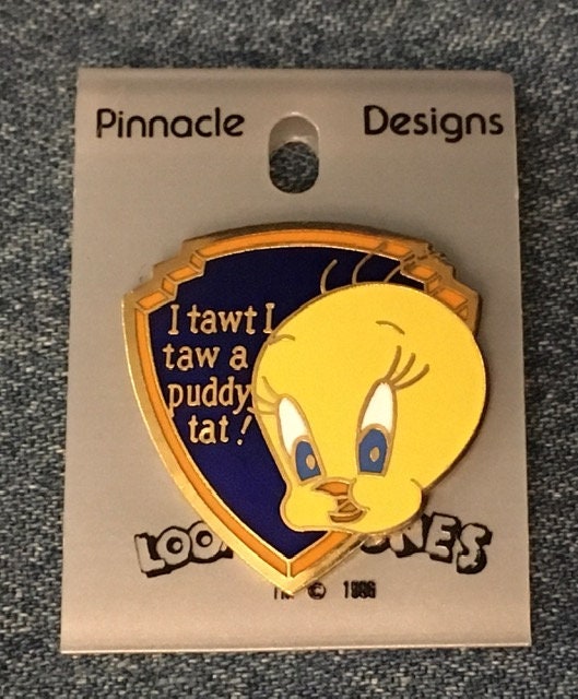 WB Looney Tunes Brooch Pin ~ Tweety Bird by Pinnacle Designs ~ 1989 ...