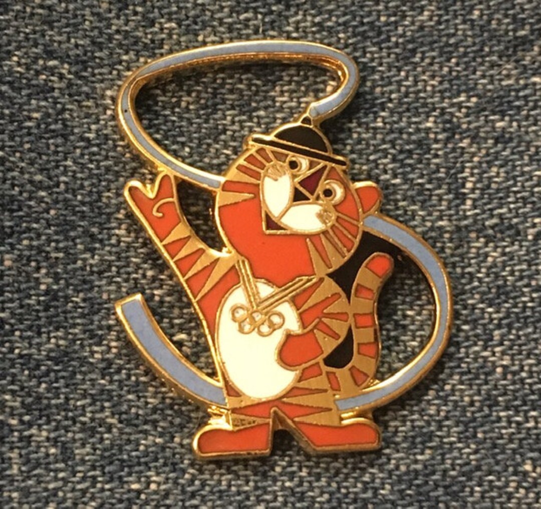 Seoul 1988 Olympic Pin Mascot Hodori the Tiger by Hoho NYC - Etsy