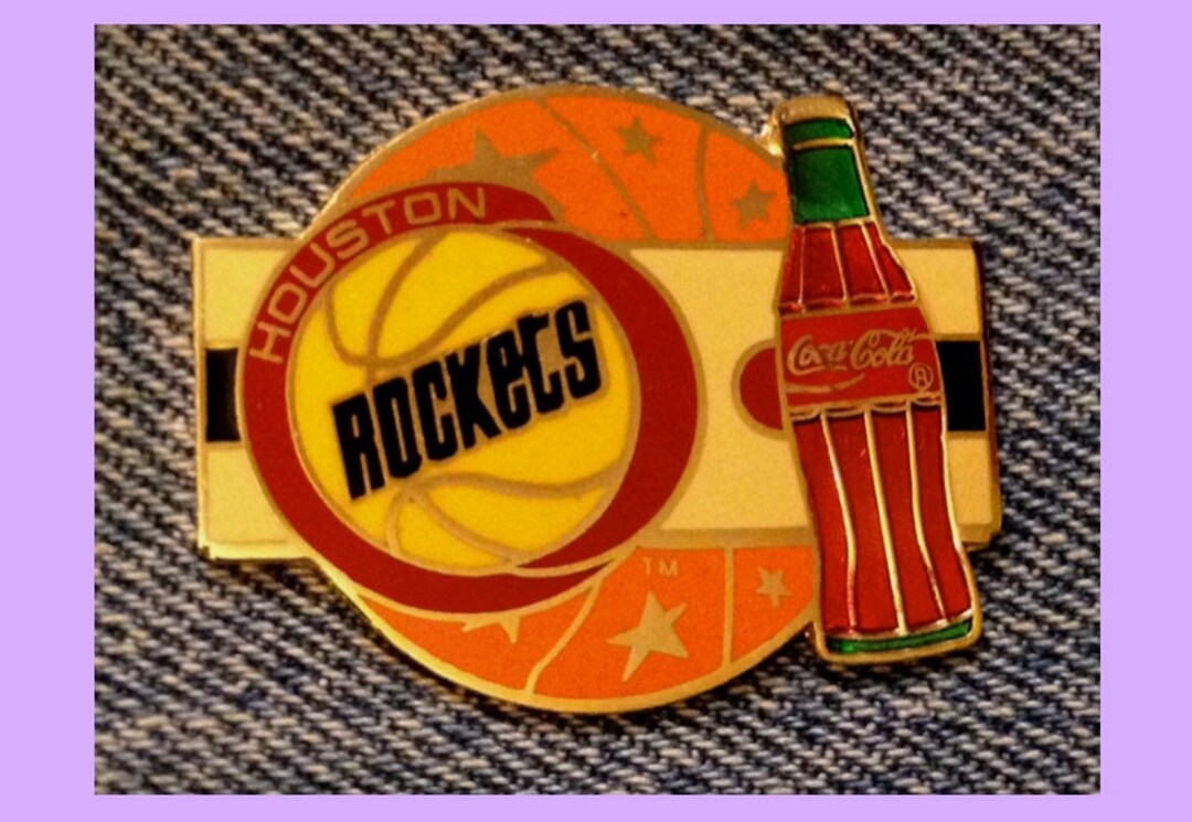 Houston Rockets Pin ~ NBA ~ Coca Cola ~ Coke ~ Vintage 1994 by ...