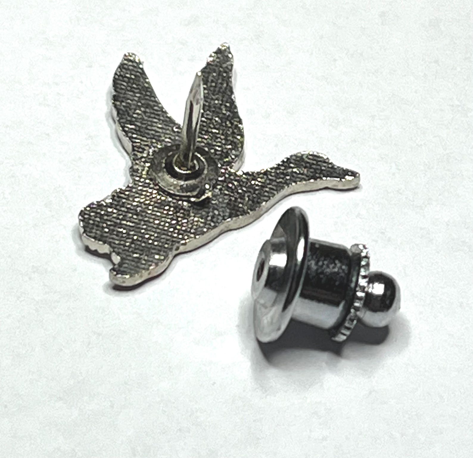 Flying Duck Pin ~ 90's Vintage With Extended Post and Jewelers Clasp ...