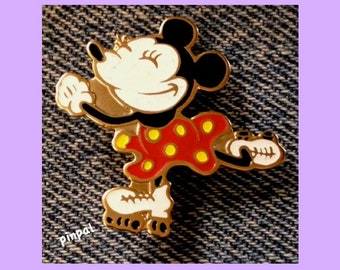 Minnie Mouse Disney Brooch Pin Cowgirl 80's Vintage | Etsy