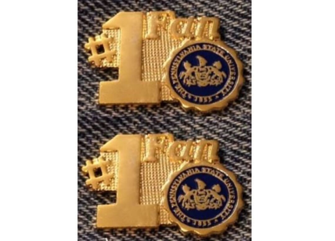 1987 Penn State #1 Fan Lapel Pin ~ Nittany Lions ~ Set of 2 ~ NCAA ...
