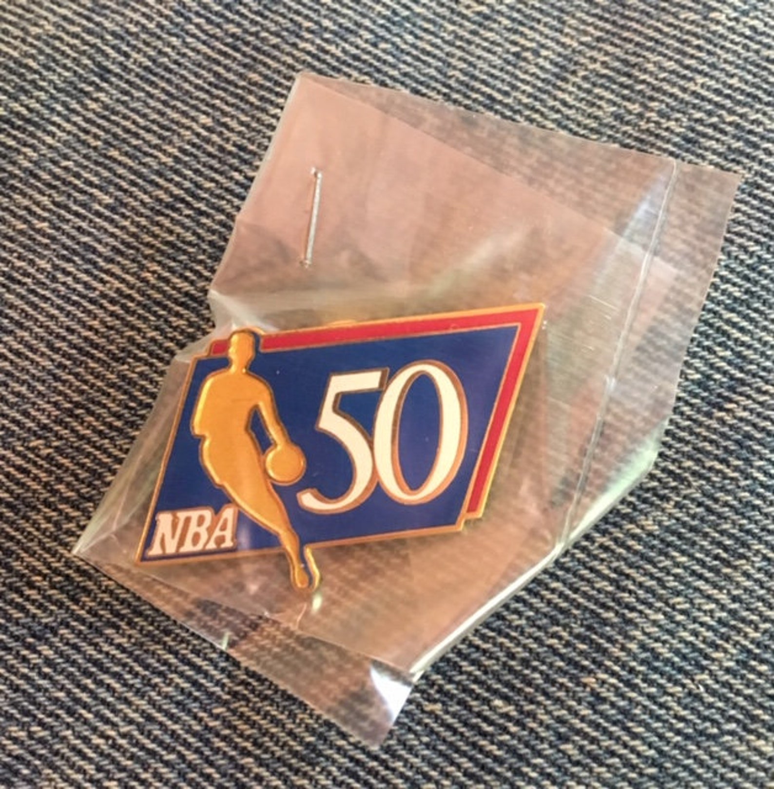 NBA Logo Lapel Pin 50 Years Vintage 1996 official - Etsy