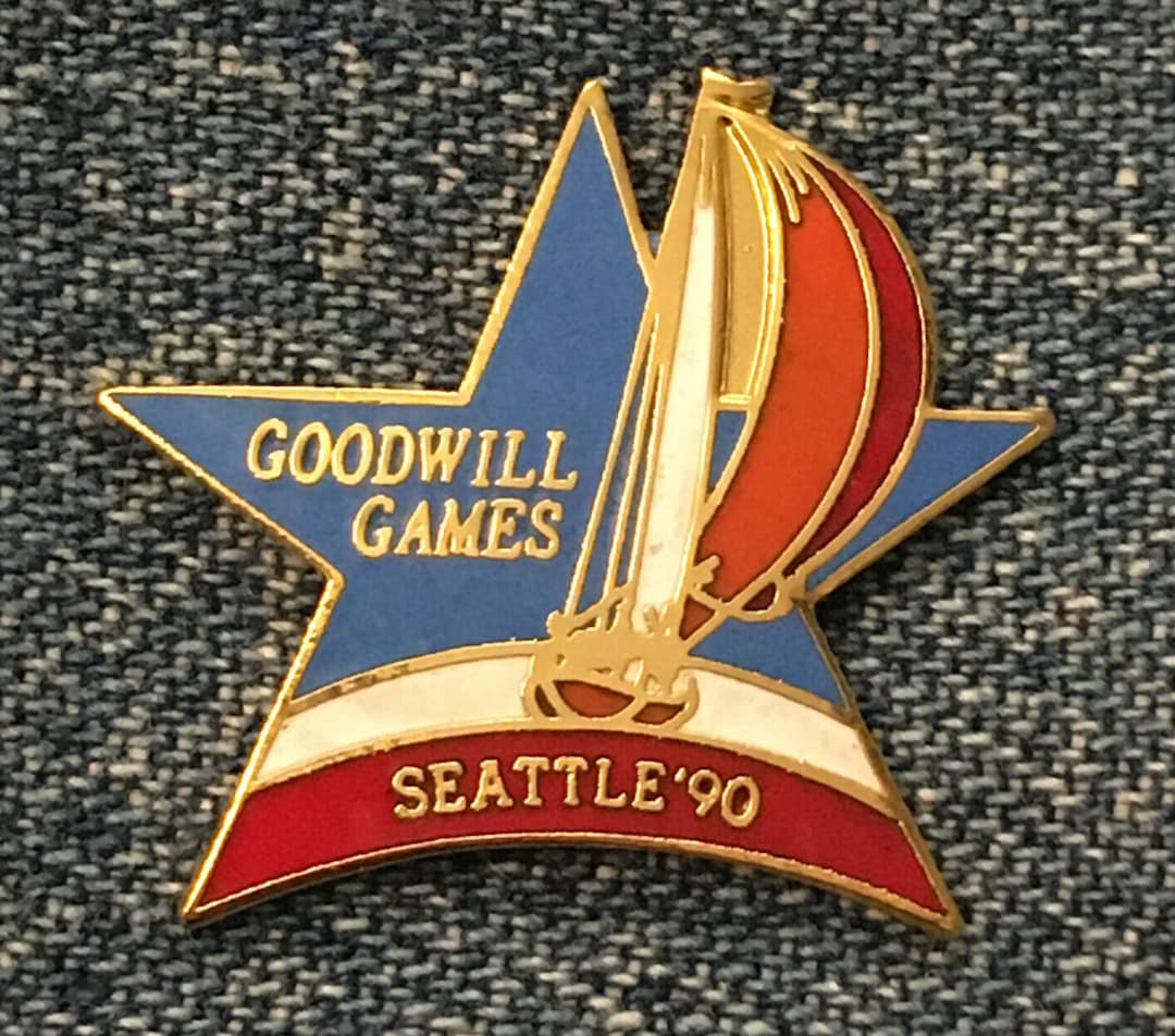 Yachting Lapel Pin ~ 1990 Goodwill Games in Seattle, USA ~ Plus ...