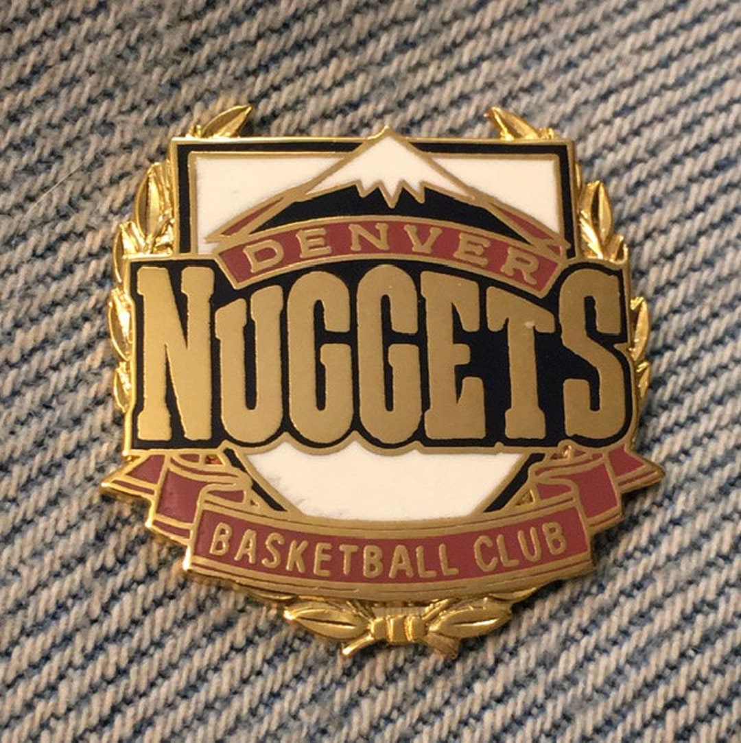 Denver Nuggets Pin ~ NBA ~ Basketball Club ~ Brown ~ Vintage 1994 - Etsy