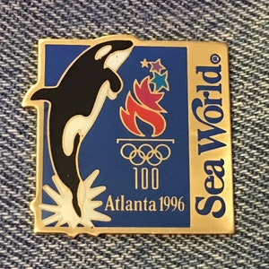 Sea World 1996 Olympic Pin ~ 0fficial Theme Park Sponsor - Etsy