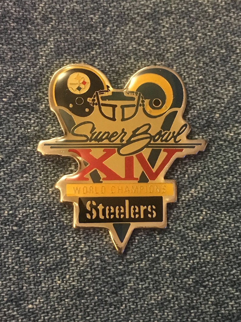 Pittsburgh Steelers Lapel Pin Super Bowl 14 XIV World - Etsy