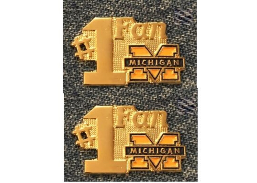 1987 Michigan State 1 Fan Lapel Pin Set of 2 NCAA College - Etsy
