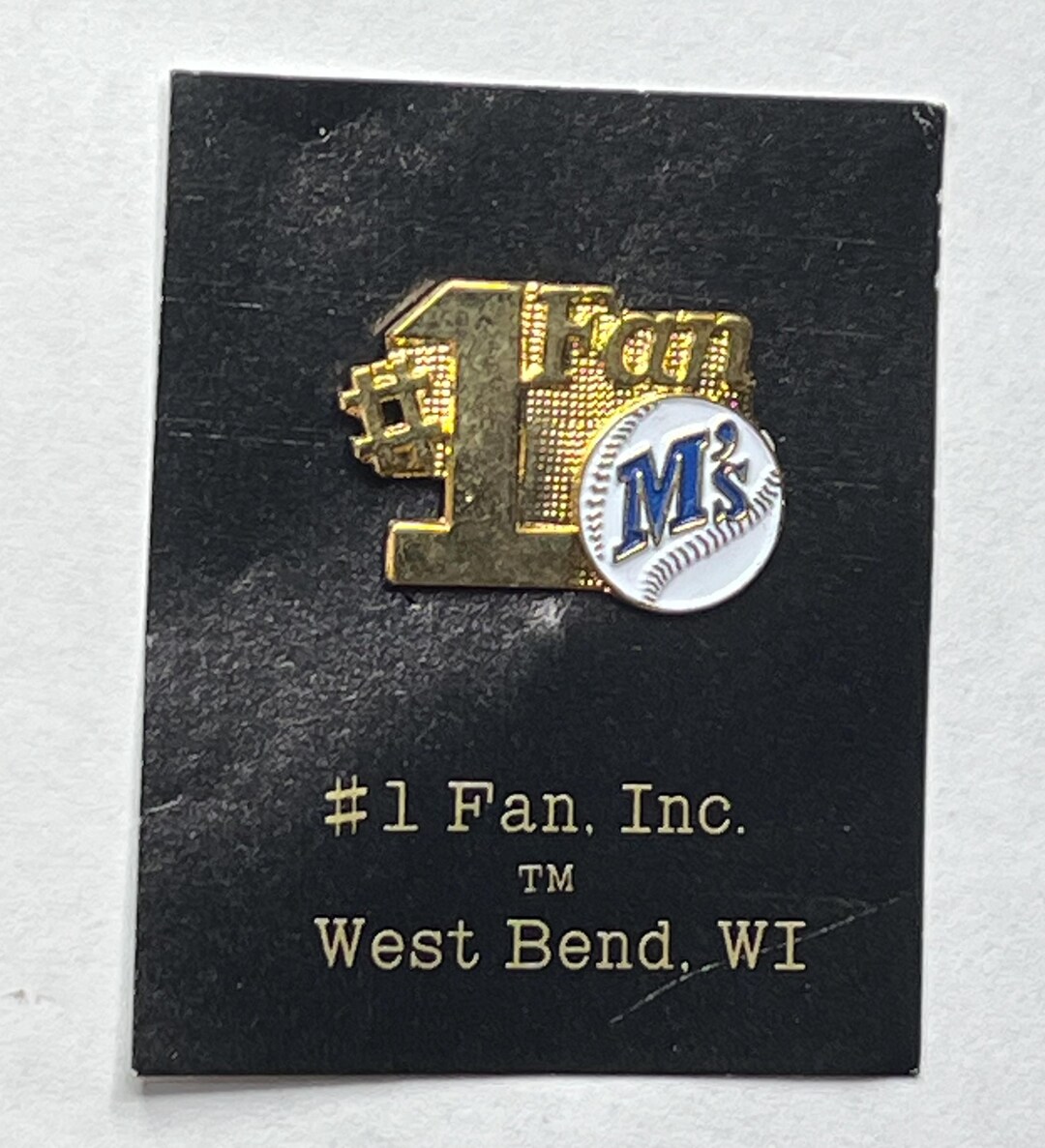 Seattle Mariners #1 Fan Pin ~ Vintage 1987 ~ Old M’s Logo ~ Baseball ...