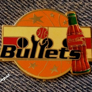 Washington Bullets Pin NBA Coca Cola Coke Vintage 1994 - Etsy