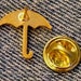 Umbrella Pin ~ Red With Gold Tone~ 90's Vintage - Etsy