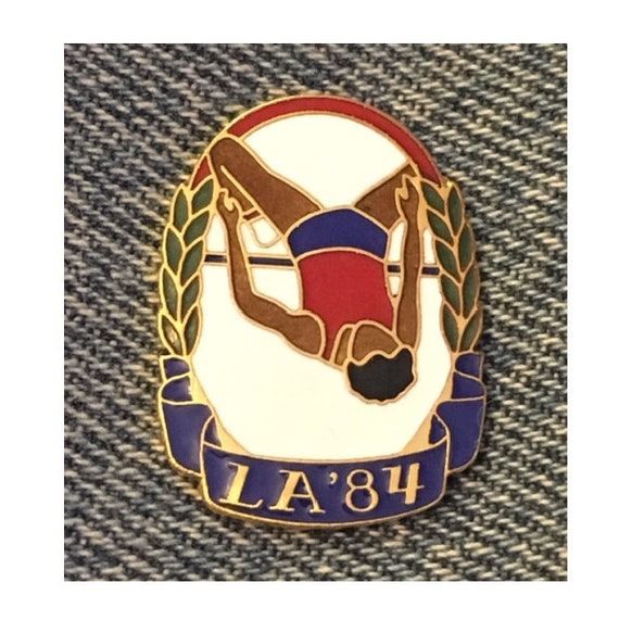 High Jump Olympic Pin 1984 Los Angeles Summer Games | Etsy