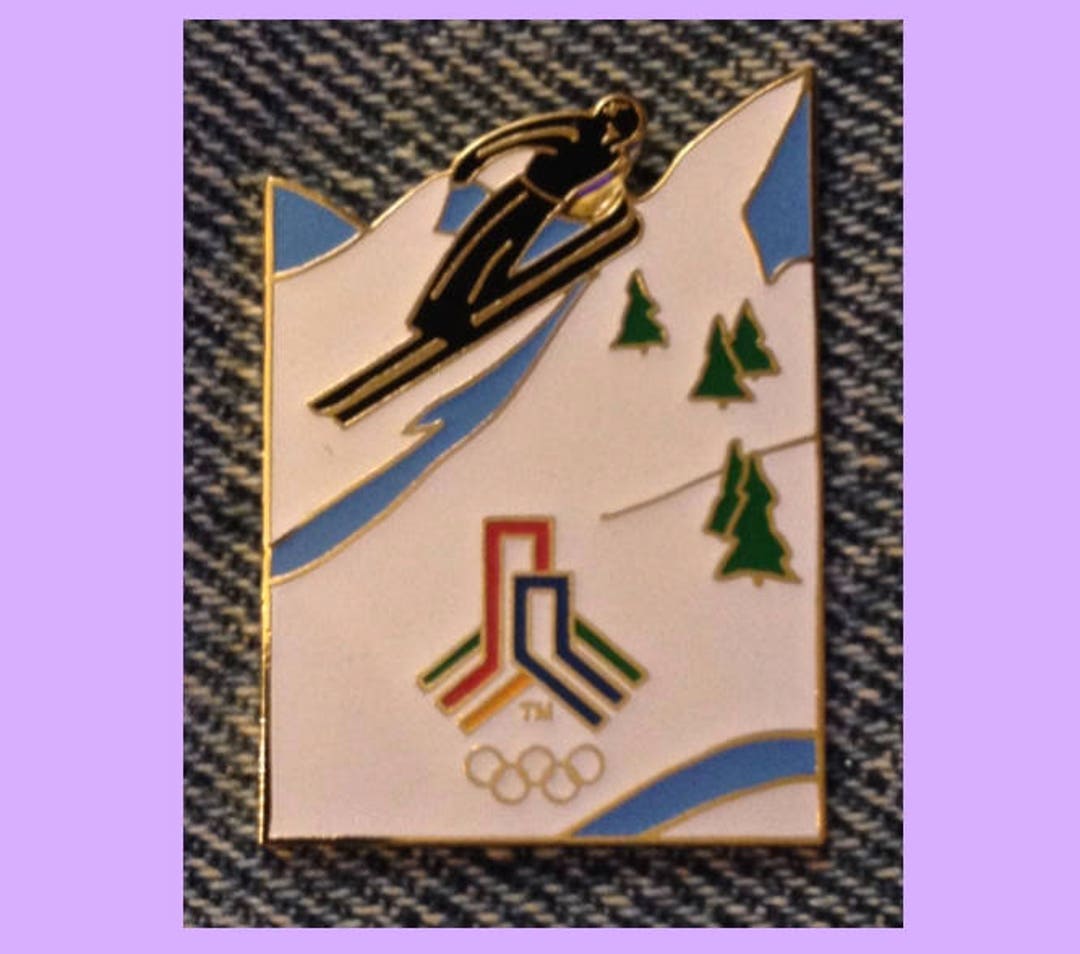 Ski Jump Olympic Pin Early 1997 Release With Bid Logo for 2002 SLC ...