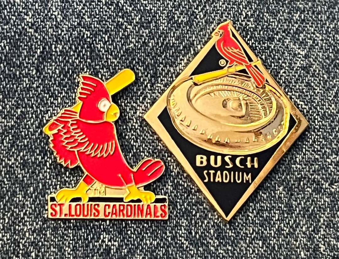 St Louis Cardinals Pins ~ Busch Stadium & Team Logo ~ Set of 2 - Etsy