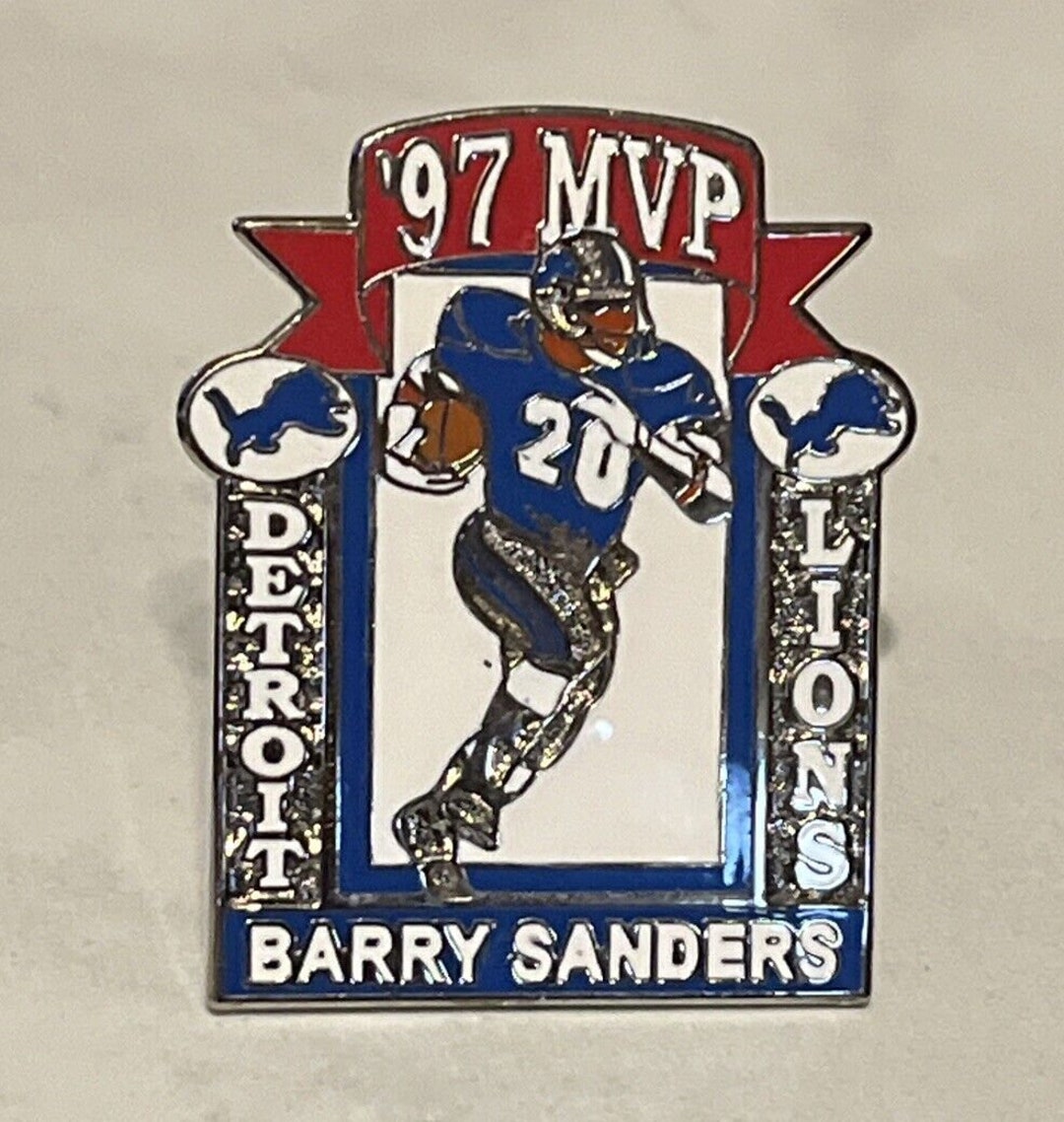 Barry Sanders Pin ~ #20 ~ Detroit Lions ~ NFL ~ 1997 MVP ~ Football - Etsy