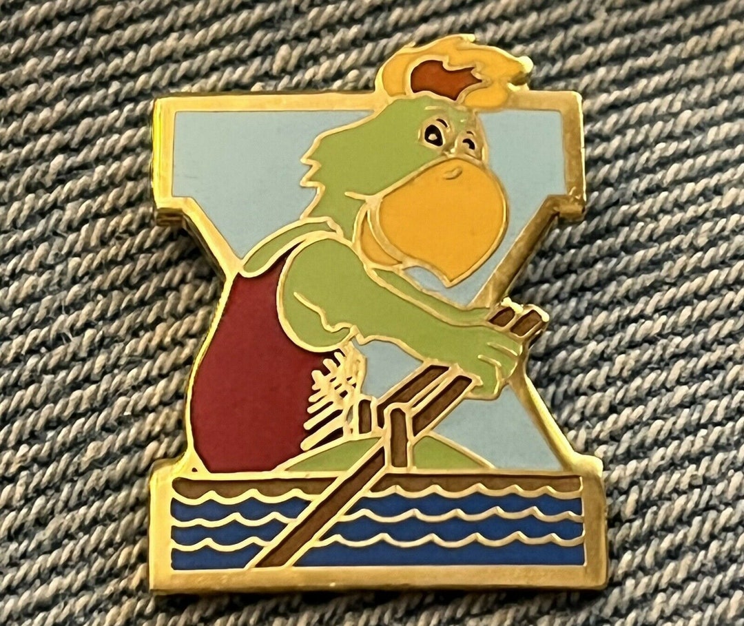 Rowing Lapel Pin ~ 1987 Pan Am Games at Indianapolis ~ Mascot Amigo the ...