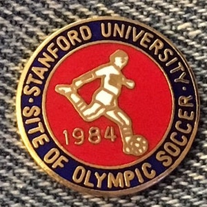 Soccer Olympic Pin 1984 Los Angeles Stanford University - Etsy