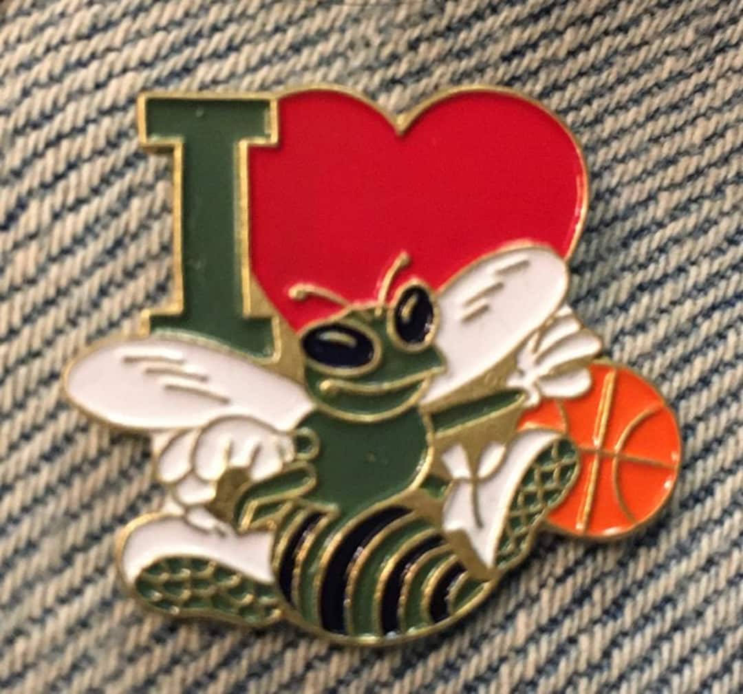 I Love Hornets Pin ~ NBA ~ Charlotte ~ Vintage 1994 by Imprinted ...