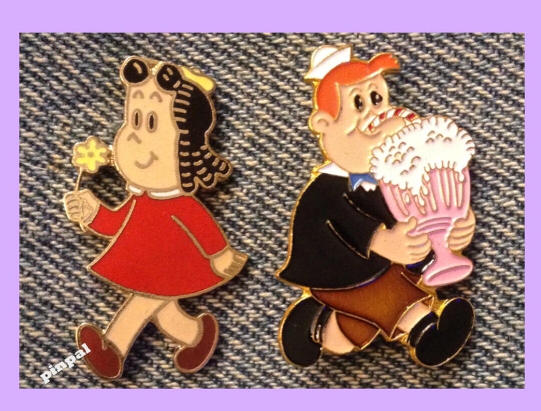 Little Lulu & Tubby Lapel Pins ~ Collection Set of 2 ~ Western ...