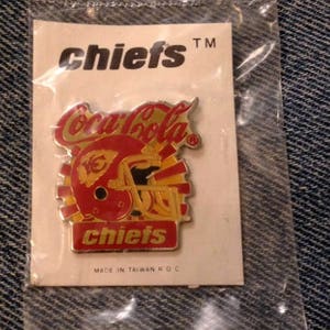 Kansas City Chiefs Brooch Pin ~ KC ~ NFL ~ Football ~ 80's Vintage ...