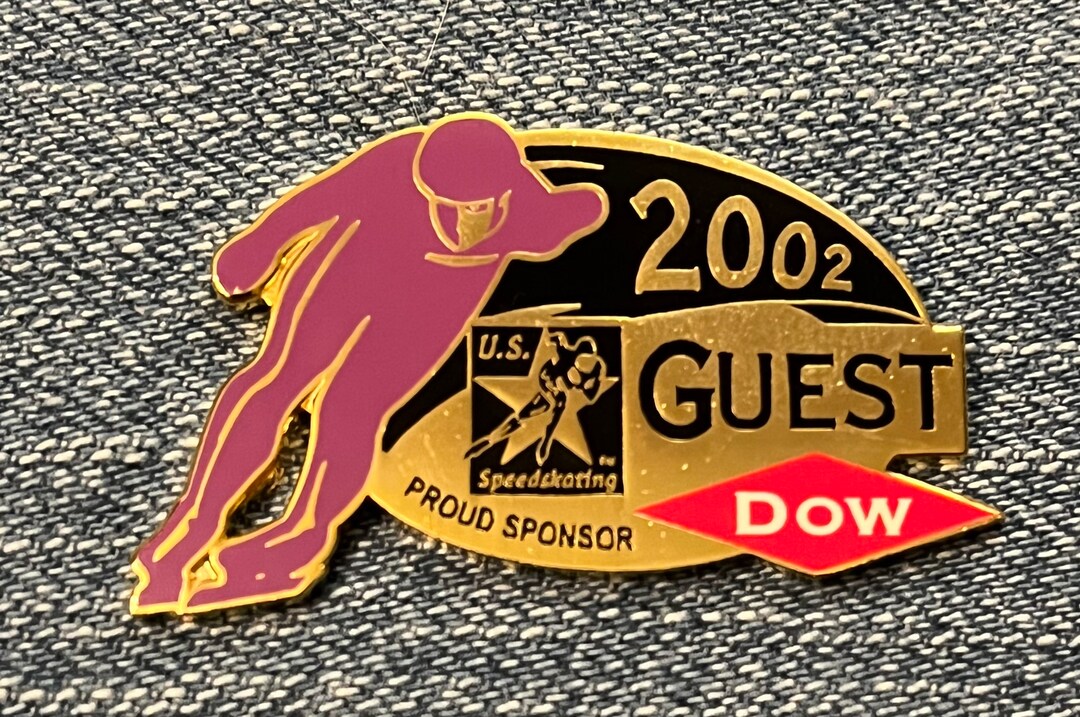 Speed Skating Olympic Pin ~ 2002 SLC Winter Games ~ Salt Lake City ...