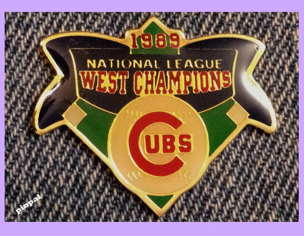 1989 Chicago Cubs Lapel Pin ~ National League West Champions ~ Vintage ...