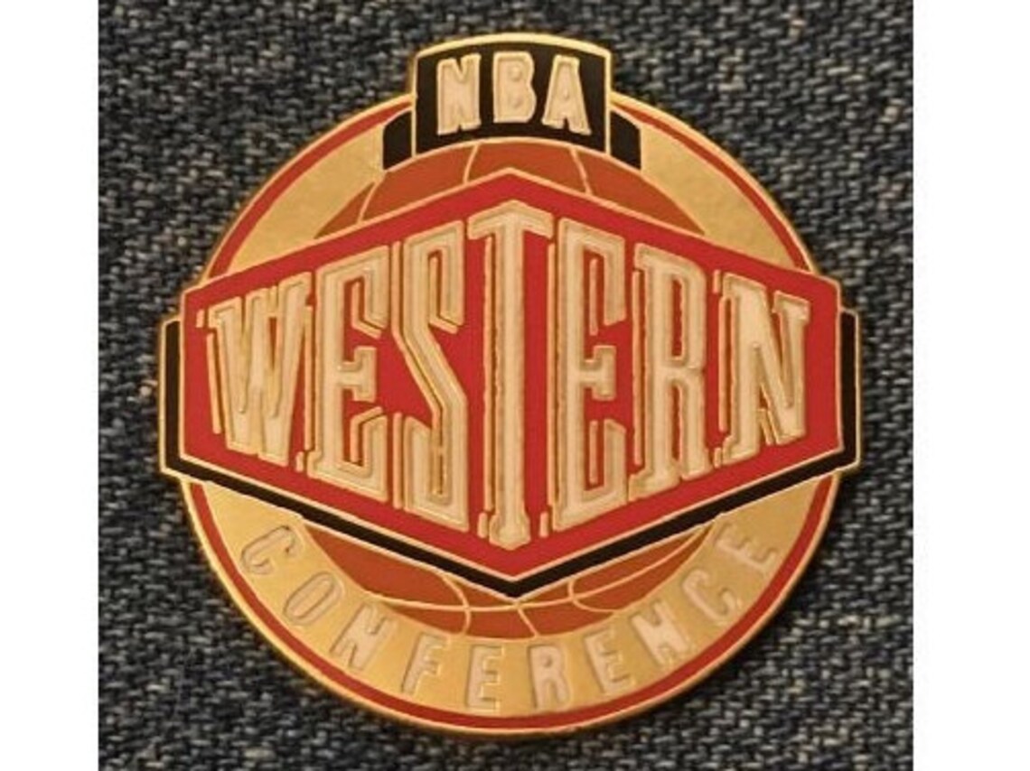 NBA Lapel Pin Western Conference 1994 vintage by Peter | Etsy