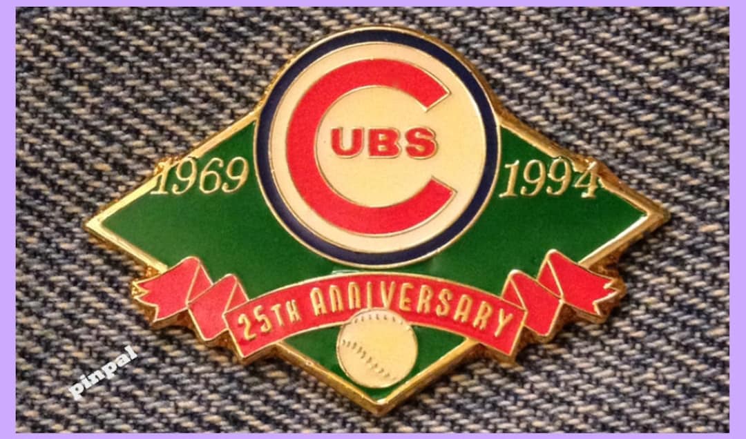Chicago Cubs Lapel Pin ~ Mlb~baseball ~ 25th Anniversary ~ 1969-1994 - Etsy