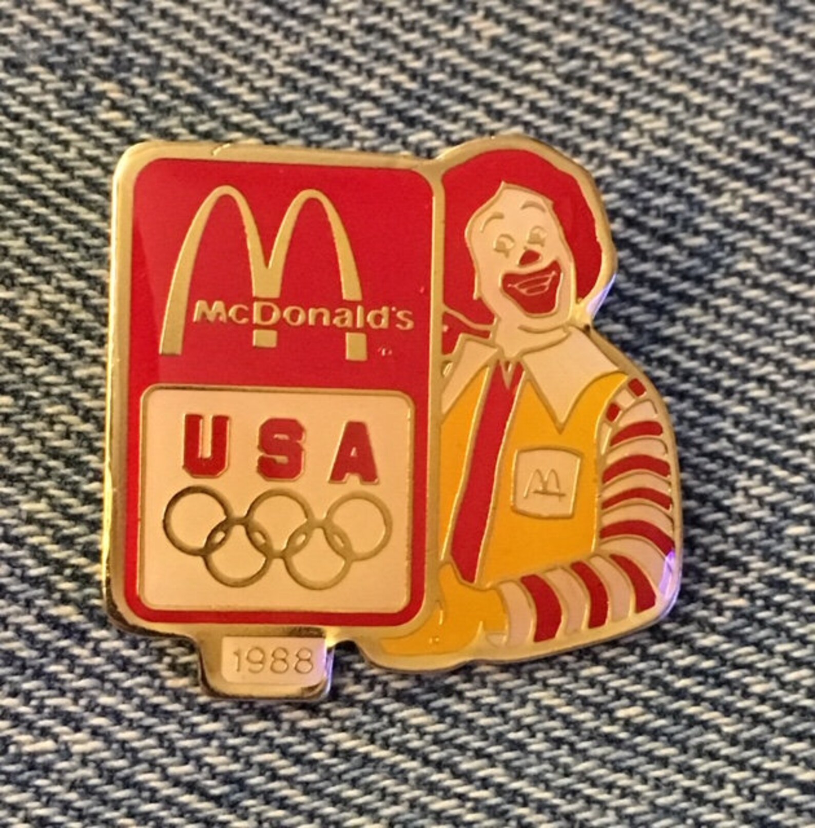 Mcdonald's 1988 Olympic USA Team Sponsor Pins Calgary - Etsy