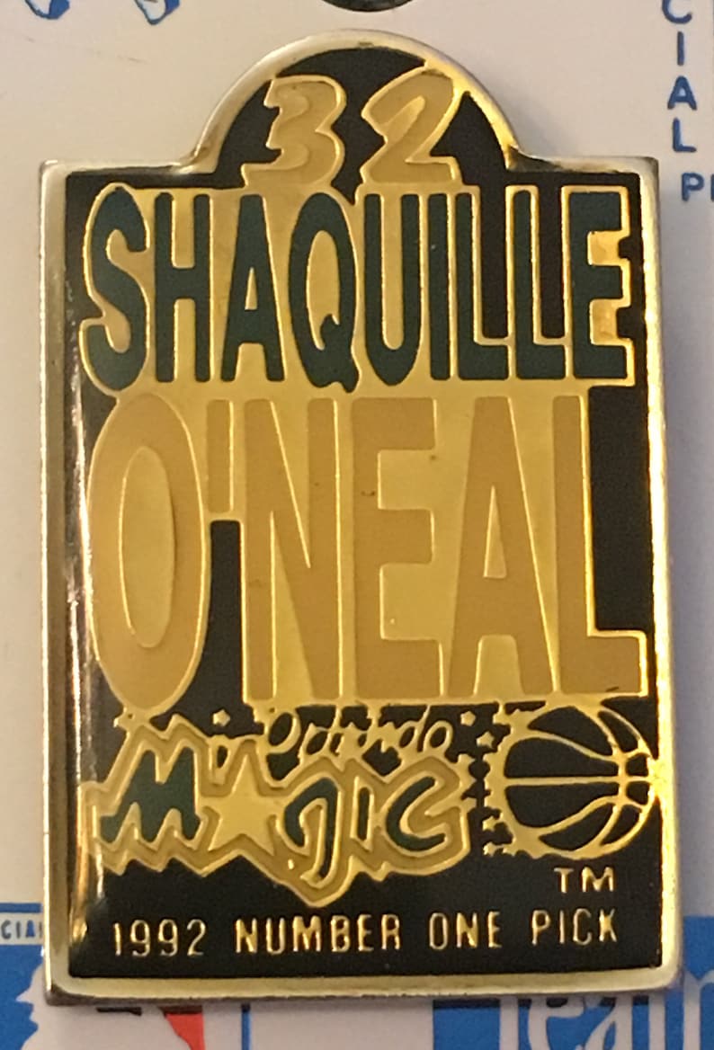 Shaquille O'neal Pin 1992 Number One Pick Orlando - Etsy