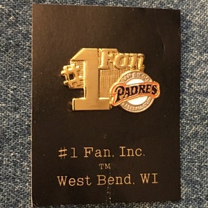 1987 San Diego Padres ~ Set of 2 ~ Baseball Lapel Pin ~ #1 Fan ...