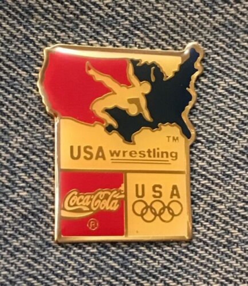 Collection of 8 Wrestling Olympic Pins | Etsy
