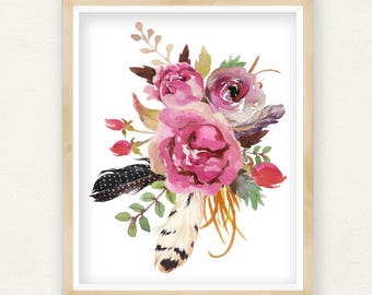 Floral art | Etsy