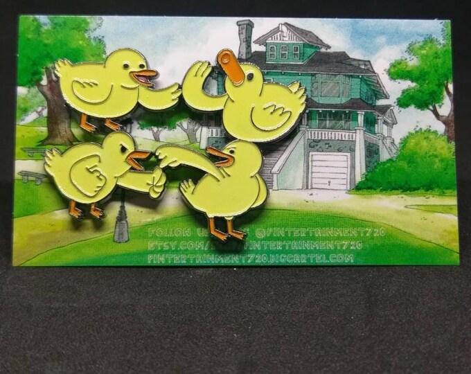 A Bunch of Baby Ducks Soft Enamel Pin - Regular Show Inspired Pin - Etsy