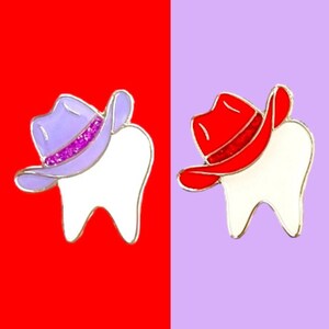 Cowboy Hat Tooth Pin for Dentists Great Dental Gift Dental Hygienist ...