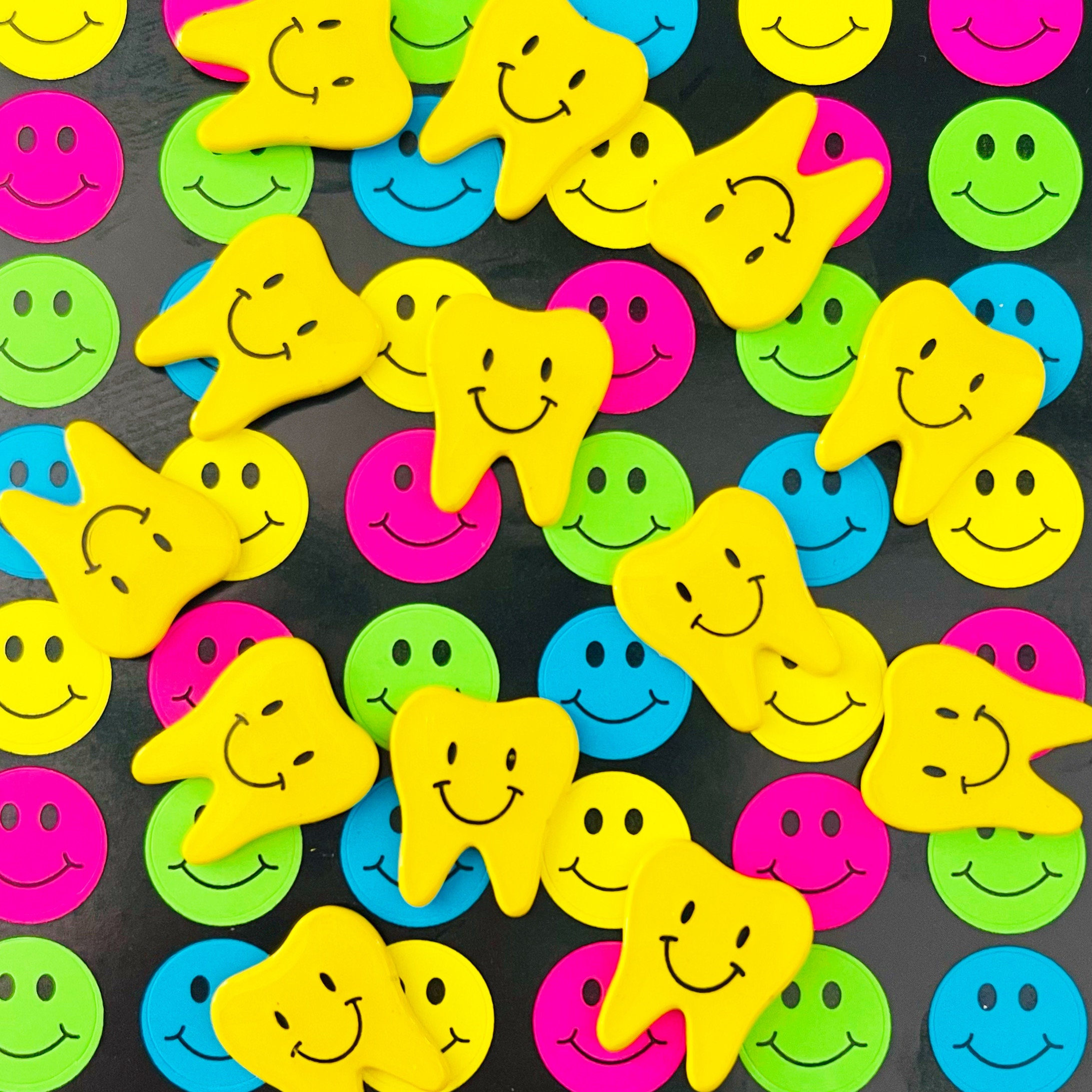 Smiley Tooth, Smiley Face Tooth Pins, Enamel Pin, Scrub or White Coat ...
