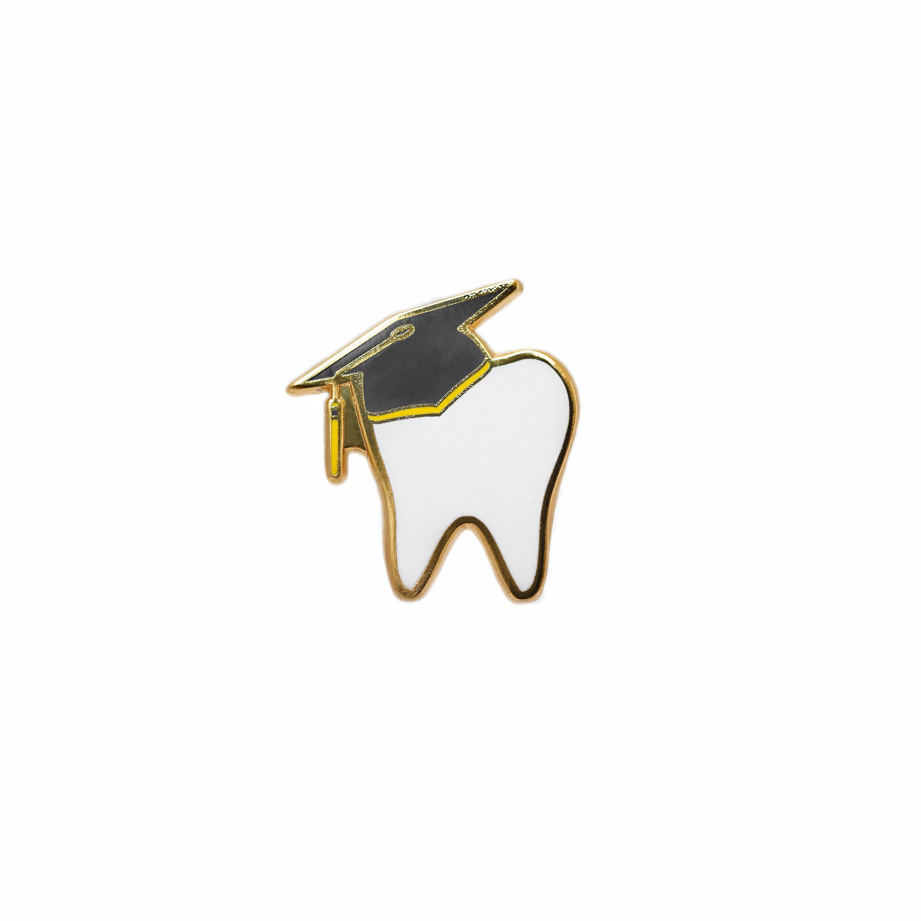Graduate Tooth Pin Enamel Pin for Scrubs White Coat. | Etsy