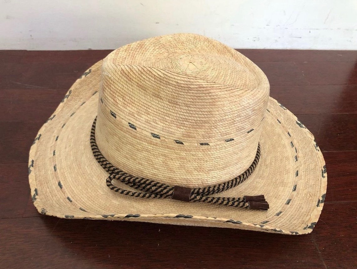 Hand Made Genuine Palm Cowboy Hat - Etsy