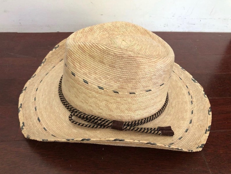 Hand Made Genuine Palm Cowboy Hat - Etsy
