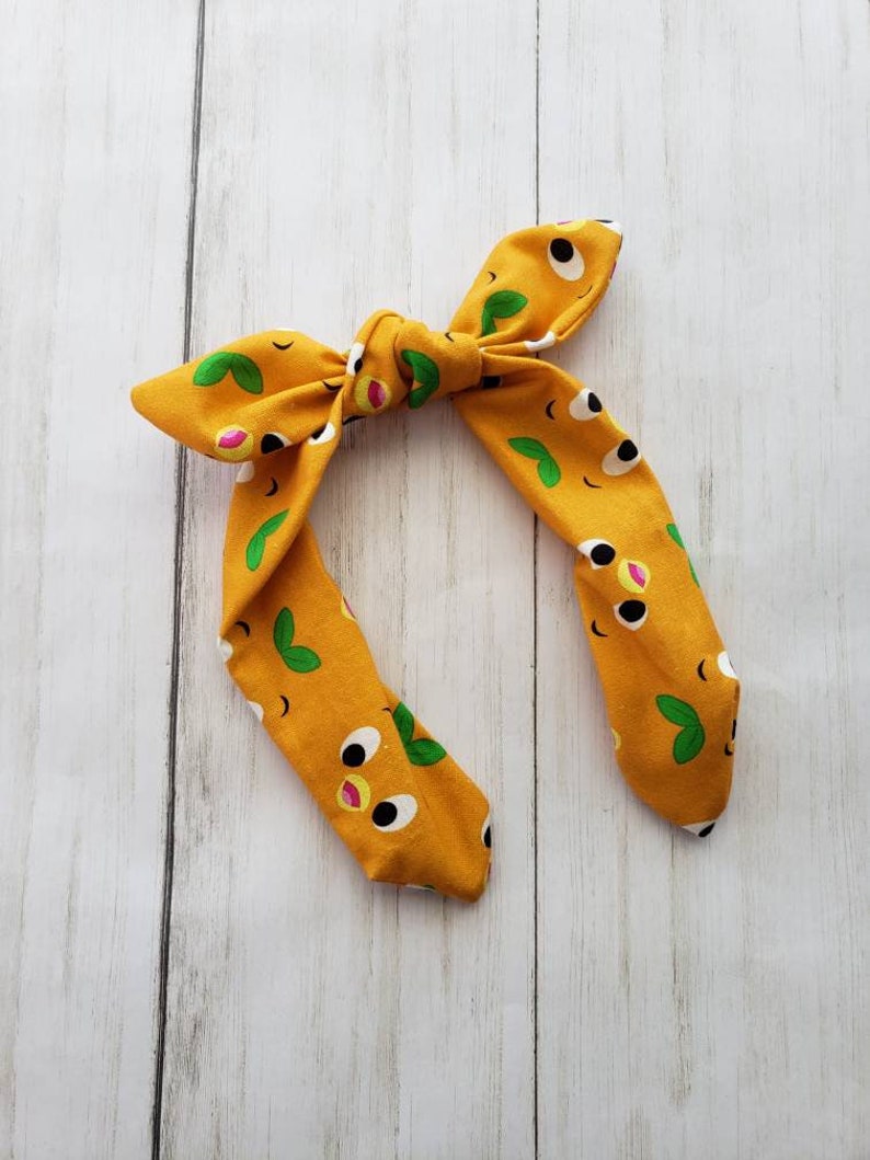 Orange Bird Knotty Bow Headbands | Etsy