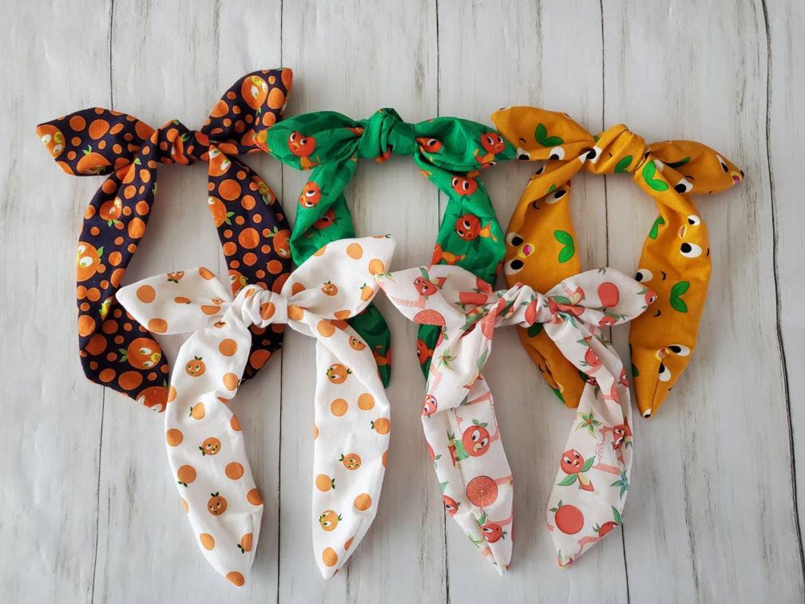Orange Bird Knotty Bow Headbands - Etsy