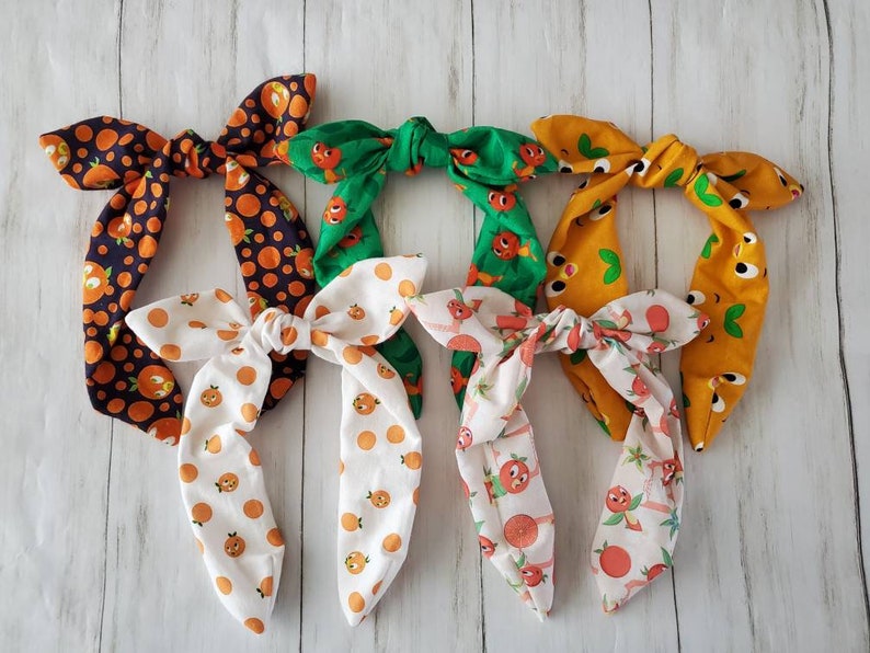 Orange Bird Knotty Bow Headbands - Etsy